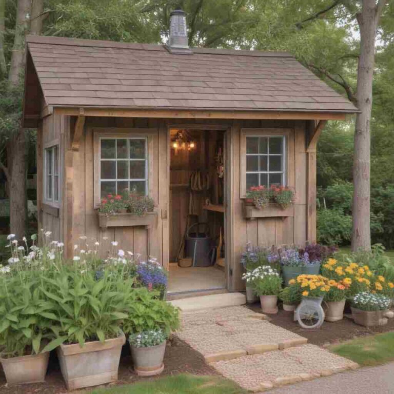 38 Shed Landscaping Ideas to Beautify Your Backyard - TechDevotee