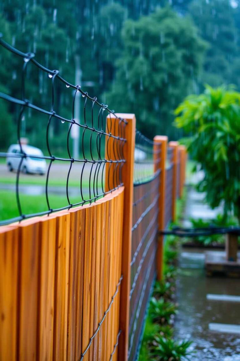 34 Modern Wood and Wire Fence Ideas for Sleek, Stylish Boundaries ...