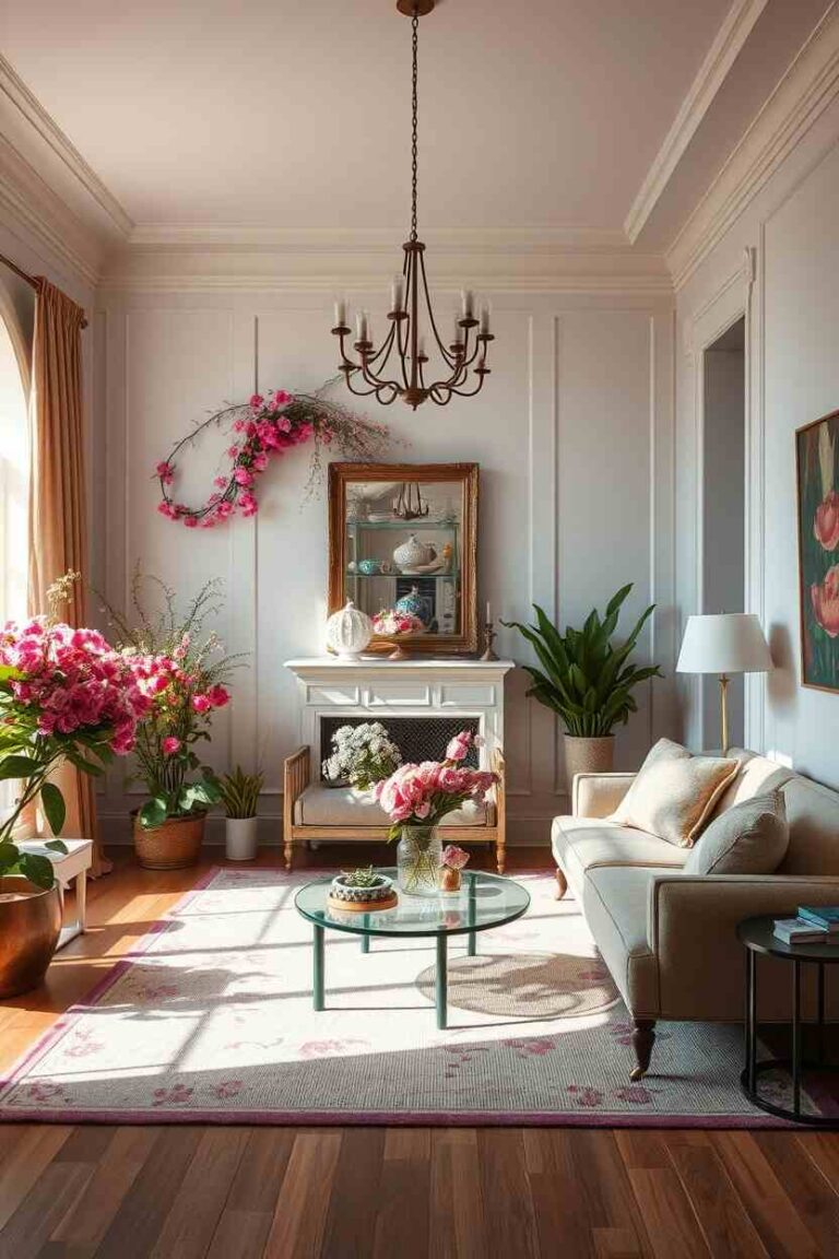 40 Refreshing Spring Home Decor Ideas to Brighten Up Your Living Room ...