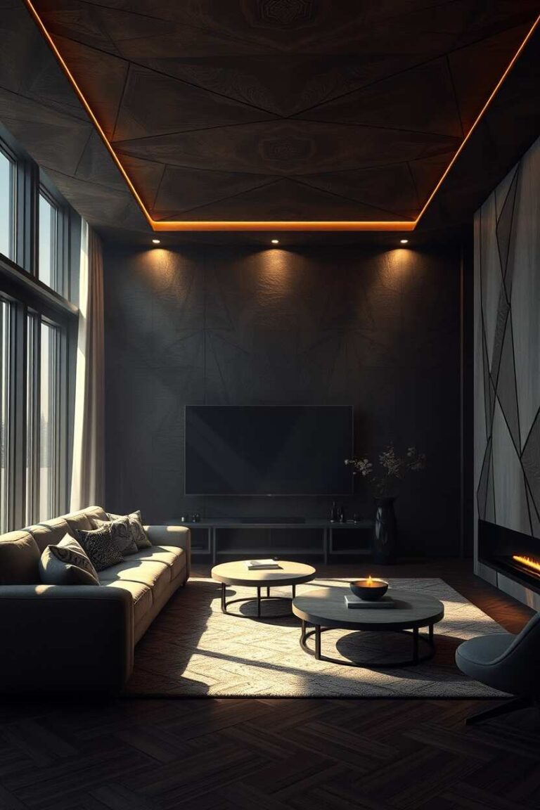 38 Dramatic Living Room Ideas for a Bold and Moody Vibe - TechDevotee