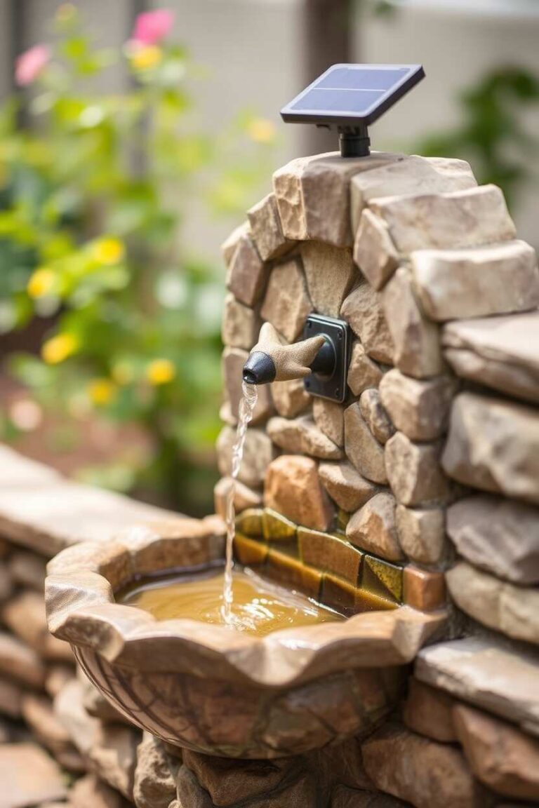 36 Solar Fountains Outdoor Diy Ideas - TechDevotee